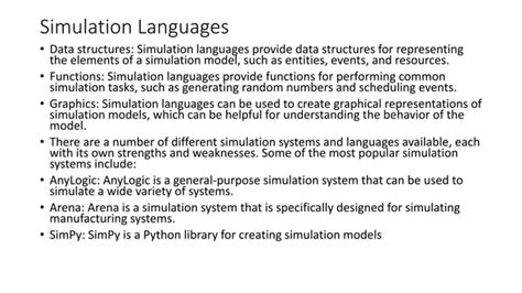The Principles Of Simulation System Designpptx