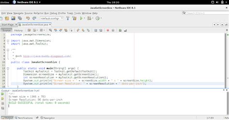 Java Buddy Get Screen Size And Resolution With Java Awt Toolkit