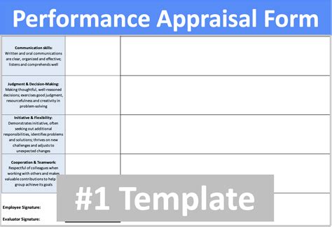 Performance Appraisal Form Ppt Template Powerpoint 47 Off