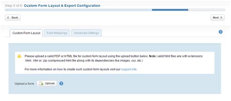 Workflow Custom Form Layout Support Center