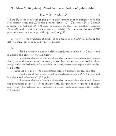 solved problem 3 50 points consider the evolution of