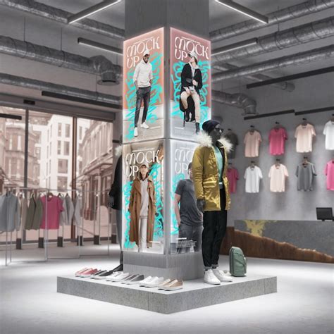 Premium Psd Mock Up Store Interior Design