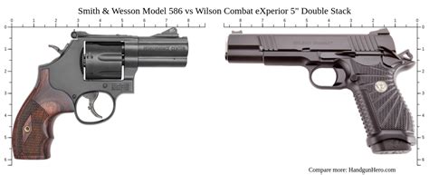 Smith And Wesson Model 586 Vs Wilson Combat Experior 5 Double Stack Size