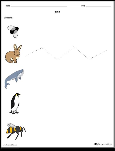 Tracing Storyboard By Worksheet Templates