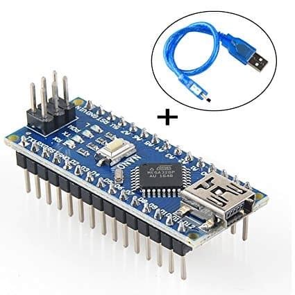 Jual Arduino Nano 3 0 ATMega 328 CH340 Driver ATmega328 Kabel USB Mini Shopee Indonesia