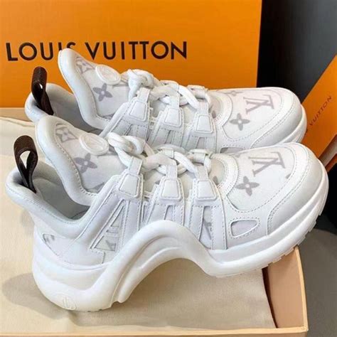 Женские кроссовки Луи Виттон Арчлайт (Louis Vuitton) ЛЮКС кожаные ...