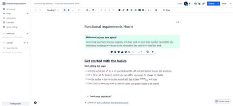 Introduction To Confluence Spaces The Requirements Engineer Introduction To Confluence Spaces The Requirements Engineer