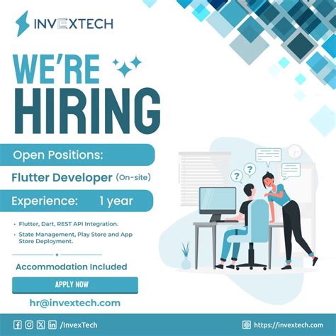 flutterdeveloper hiringnow techjobs mobileappdevelopment dart