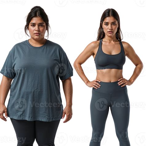 Transformation Journey Of A Woman Highlighting Before And After Weight