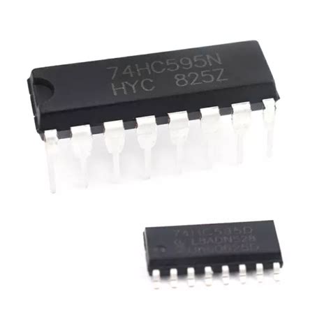 Ic 74hc595 Sm74hc595d 74hc595d 8 Bit Shift Register Dip 16 Sop 16 New