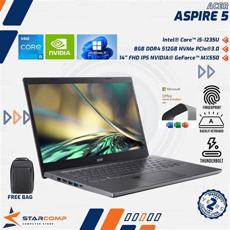 Jual Acer Aspire Slim A G I U Gb Gb Mx Fhd Ips Ohs Shopee Indonesia