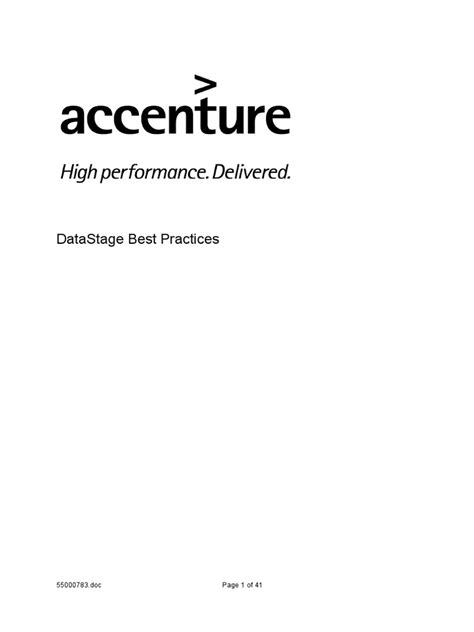 Datastage Best Practises1 Pdf Version Control String Computer Science