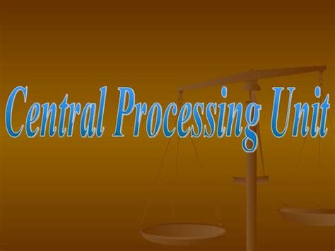 Cpu Central Processing Units Pptx Computing Technology And Computing