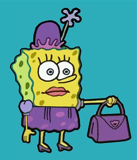 Spongebob Traveling The World In Drag Original By Cleverjane Redbubble