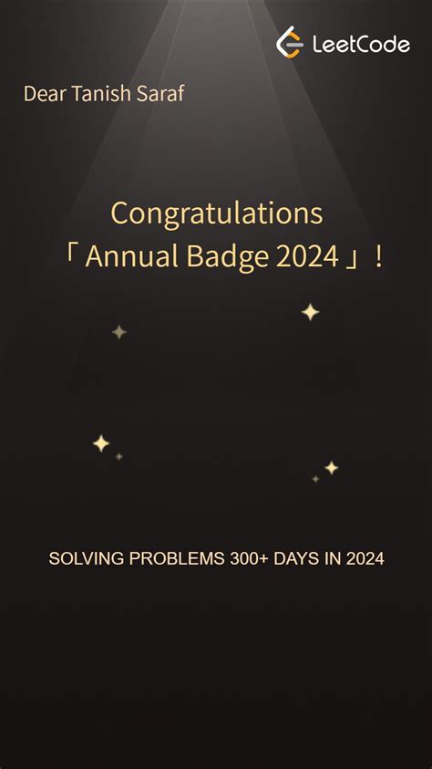 Tanish Saraf On Linkedin Leetcodechallenge Codingmilestone