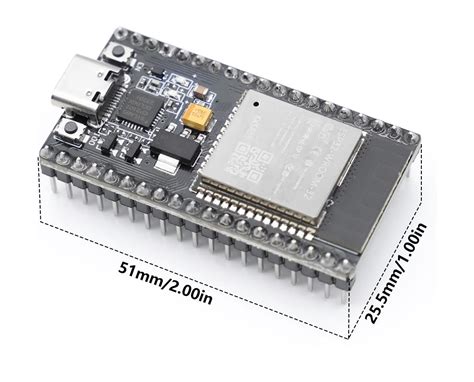 Esp Wroom 32 Module 38 Pins Met Cp2102 Usb Chip Usb C Node Mcu Esp 32s