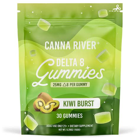 Delta 8 Thc Gummies Kiwi Burst Canna River