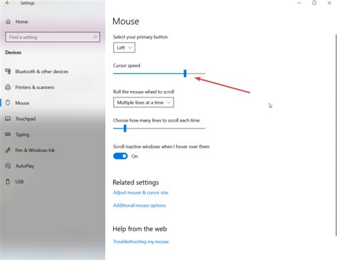 How To Change The Cursor Speed In Windows 10 Version 2004