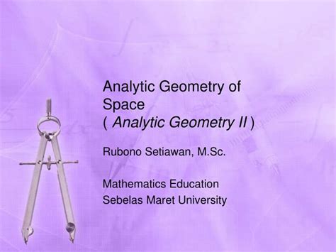 Ppt Analytic Geometry Of Space Analytic Geometry Ii Powerpoint Presentation Id 6786211