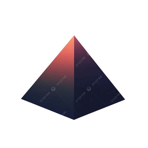 Abstract 3d Pyramid With Gradient Color Effects 3d Pyramid Geometric Shape Abstract Design