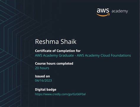Reshma Shaik On Linkedin Awscloud