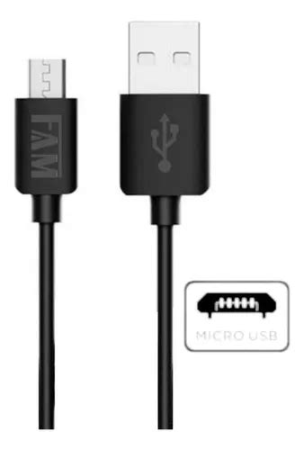 Cabo Turbo A Metros Micro Usb V Carregar Celular Dados Cor Preto Mercadolivre