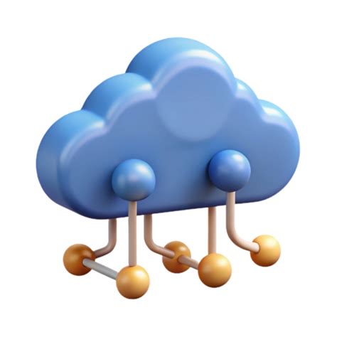 3d Render Cloud Computing Network Illustration Digital Technology