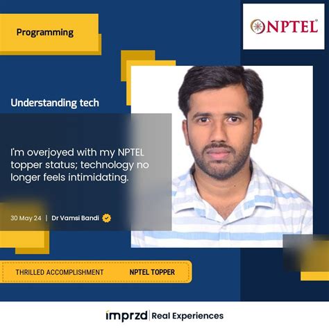 Dr Vamsi Bandi Phd On Linkedin Nptel Swayam 15 Comments