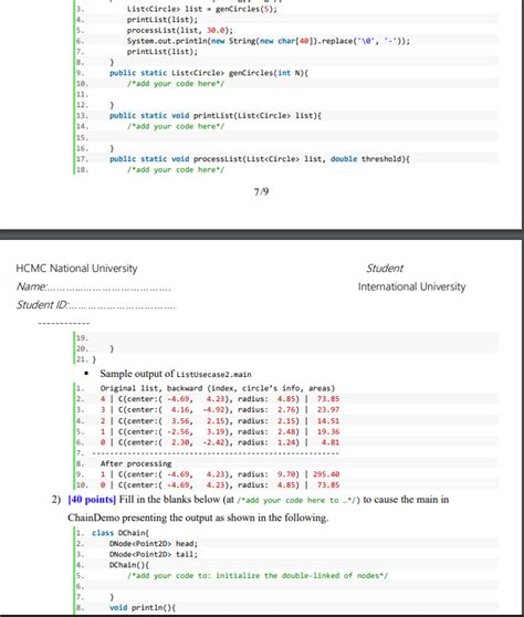 Part Ii Programming • You Can Use Class Circle In