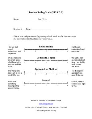 Fillable Online PDF The Outcome And Session Rating Scales A Cross Fax Email Print PdfFiller