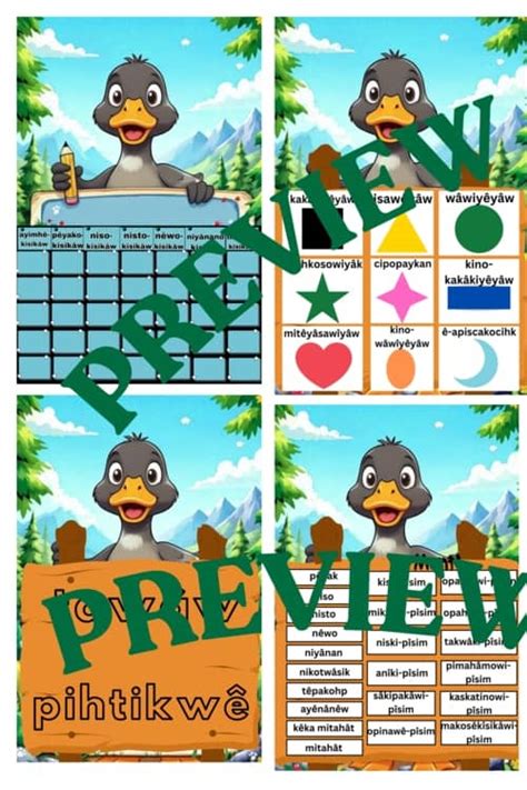 Cree Language Goose Welcome Sign N Dialect By Cumberland Cree Poster Designs