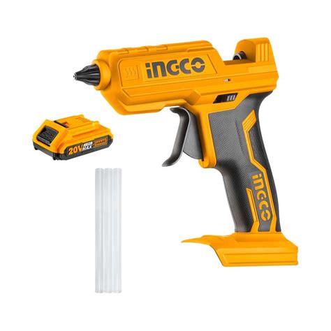 Pistola Silicona Caliente A Bateria 20volt Ingco Cggli2001 Ingco Tools