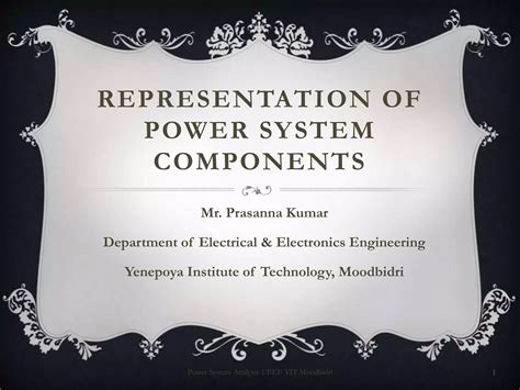 representation of power system components pptx computer networking