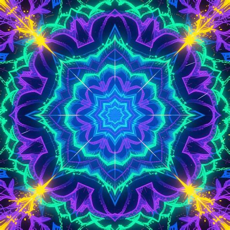 Free Hypnotic Quantum Mandala Photo Fractal Mandala Symmetry