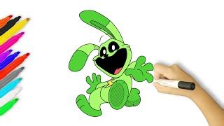 How To Draw Hoppy Hopscotch From Poppy Playtime Smiling Critters Art Simple How To Draw Mp