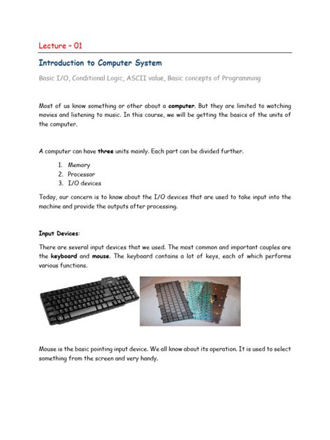 Lecture 01 Intro To Computer System Programming Pdf Programming