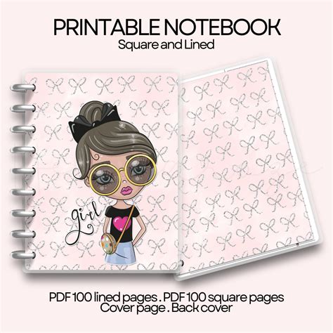 Notebook Notebook Cute Note Book Cute Notebook Grid Notebook Planner Planner Book