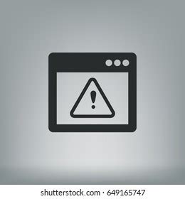 Error Warning Window Icon On White Stock Vector Royalty Free Shutterstock