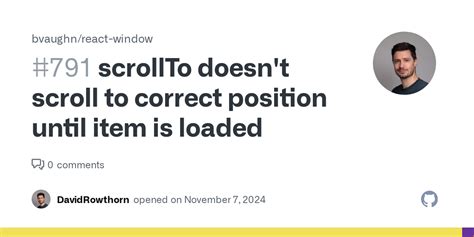 scrollto doesn t scroll to correct position until item is loaded