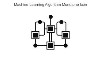 Machine Learning Algorithm Monotone Icon In Powerpoint Pptx Png And Editable Eps Format PPT Slide