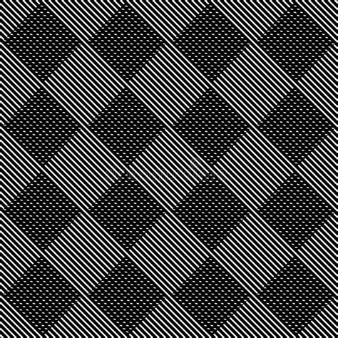 Vector Seamless Diagonal Lines Pattern Black And White Abstract