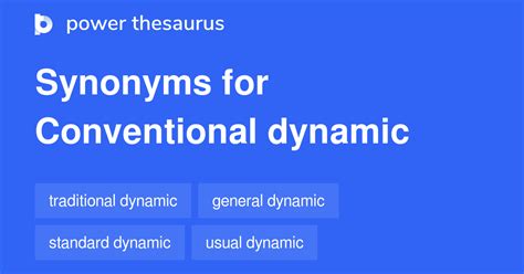 conventional dynamic synonyms 8 words and phrases for conventional