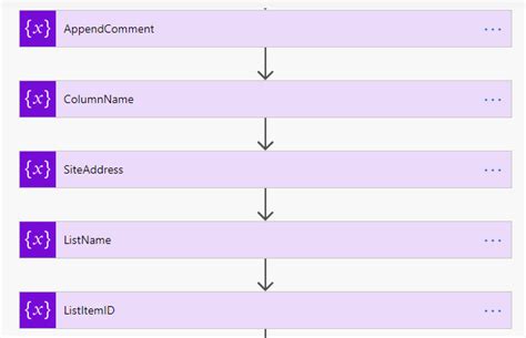 display appended comments version history from sharepoint list on powerapps