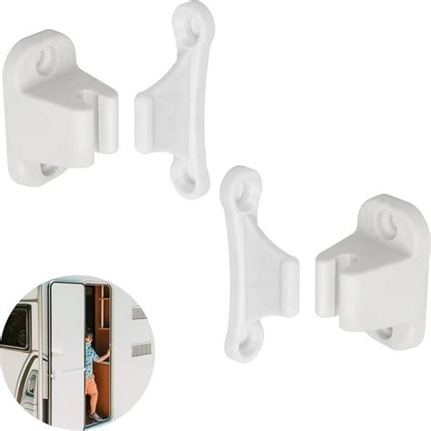 Pestillo De Puerta Para Caravana Y Autocaravana 2 Unidades Cerradura De Puerta Blanca Puerta
