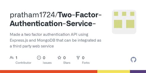 github pratham1724 two factor authentication service made a two