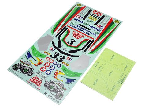 First Photo Of Tamiya 58662 Comical Grasshopper Wr 02cb Decal Sheet