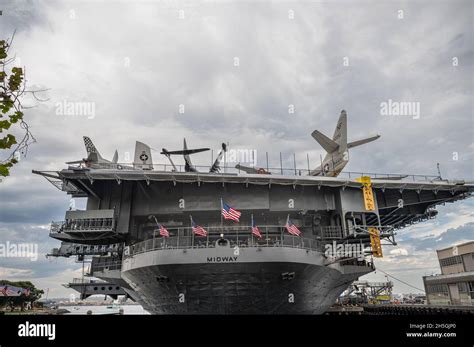 San Diego California Usa October 4 2021 Uss Midway Museum