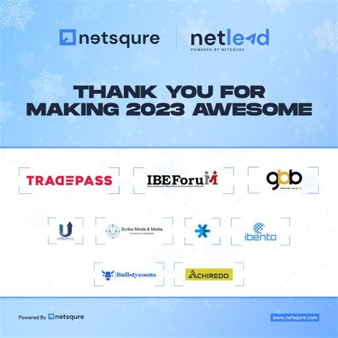 Netsqure Technologies On Linkedin Gratitude Thankyou Clientappreciation Cheersto2023