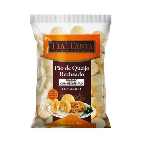 Pão De Queijo Recheado C Frango E Requeijão 1kg Tia Tânia Casa Horta