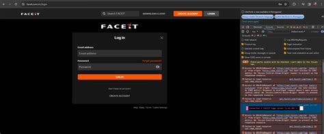Faceit Login Error Api Cors Error R Faceitcom